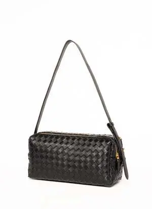 ELLEME Trousse Woven Leather Bag - Black