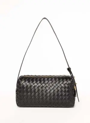 ELLEME Trousse Woven Leather Bag - Black