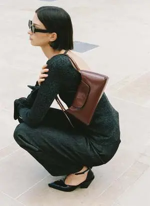 ELLEME Envelope Shoulder Bag - Wine