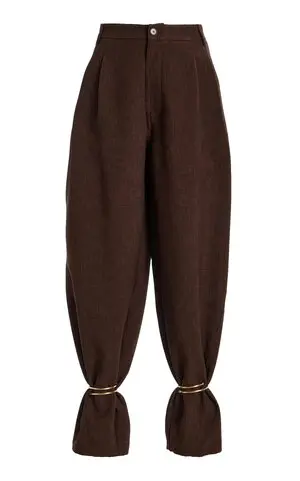 DARKPARK Phebe Comfort Suit Pants - Brown
