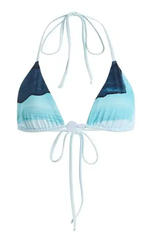 Significant Other Karah Triangle Bikini Top - Blue