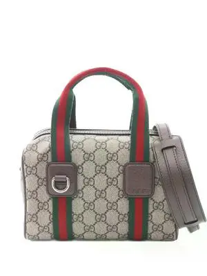 Gucci 2020s Mini Gg Supreme Handbag - Neutrals