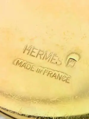 Hermès 2010s Graphic-print Brooch