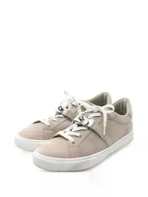 Hermès 2010s Buckle Suede Sneakers