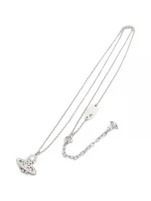 VIVIENNE WESTWOOD 2020 Orb Rhinestone Necklace - Silver