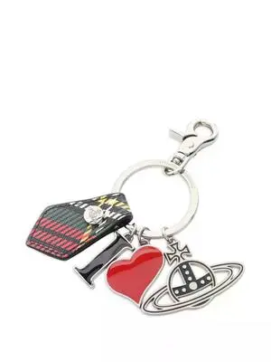 VIVIENNE WESTWOOD I Love Orb Keyring - Silver