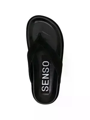 Senso Devon Flat Sandals - Black