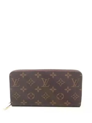 LOUIS VUITTON 2021 Monogram-pattern Zip Wallet - Brown