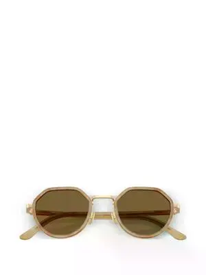 Giorgio Armani Geometric-frame Sunglasses - Yellow