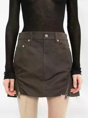 Rick Owens Bolan Banana Mini Skirt - Brown