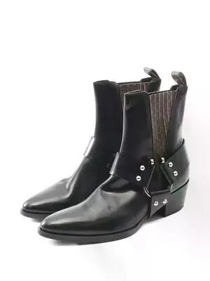 LOUIS VUITTON 2019 Side Gore Leather Boots