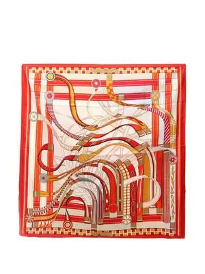 Hermès 1990s Voltes Et Pirouettes Silk Scarf - Neutrals
