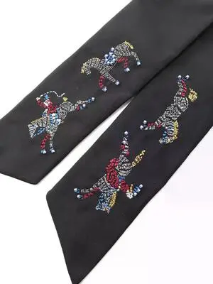 Hermès 2010s Knight Parade Scrunchie