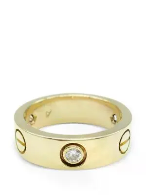 CARTIER 2010s 3pd Diamond Ring - Gold