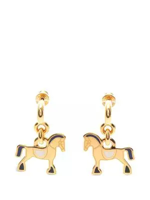 Hermès Cheval Parade Drop Earrings - Gold