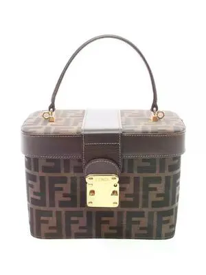 Fendi 2010s Zucca Monogram Vanity Case - Brown