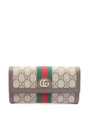 Gucci 2010's Supreme Bi-fold Long Wallet - Neutrals