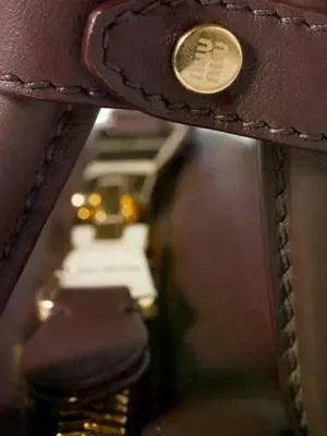 Miu Miu Beau Leather Tote Bag - Brown