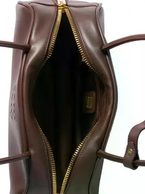 Miu Miu Beau Leather Tote Bag - Brown