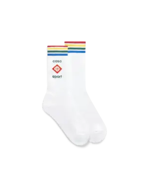 Casablanca Casa Sport Socks - White