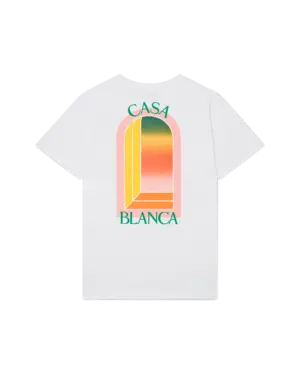 Casablanca Gradient L'arche Short Sleeve T-shirt - Pink
