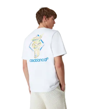 Casablanca Diamond Column Short Sleeve T-shirt