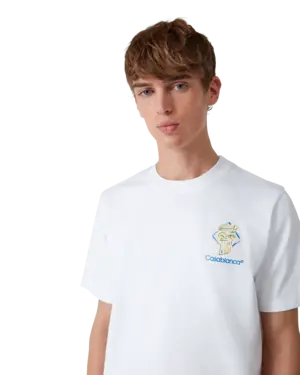Casablanca Diamond Column Short Sleeve T-shirt