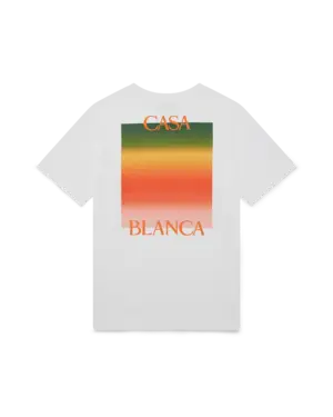 Casablanca Gradient Casa Logo Short Sleeve T-shirt - Multicolor