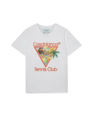 Casablanca Afro Cubism Tennis Club Short Sleeve T-shirt - Multicolor