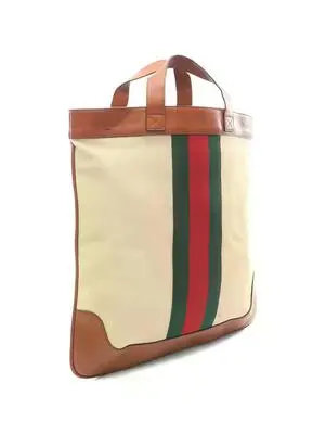 Gucci 2000s Large Canvas Tote Bag