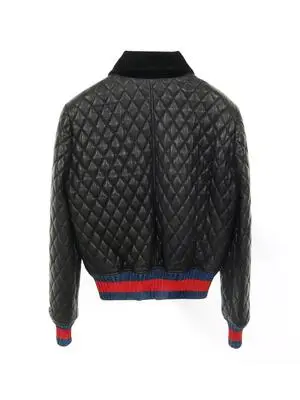 Gucci 2000s Quilted Bomber Jacket