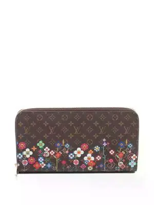 LOUIS VUITTON 2021 X Tm Monogram Zipped Wallet - Brown