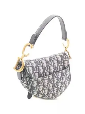 Dior 2010s Mini D-charm Shoulder Bag - Blue