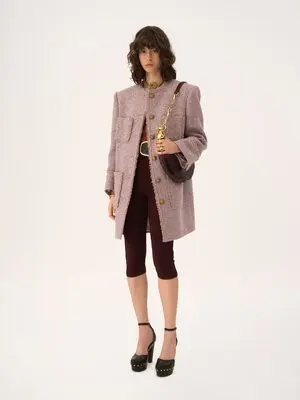 Chloé Single-breasted Collarless Coat