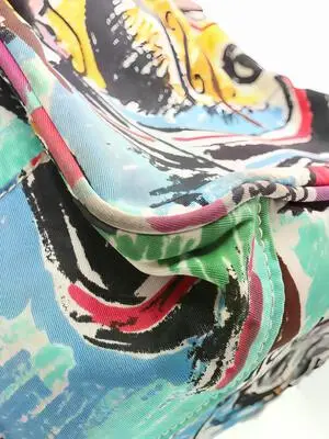 Prada 2000s Printed Leather Handbag