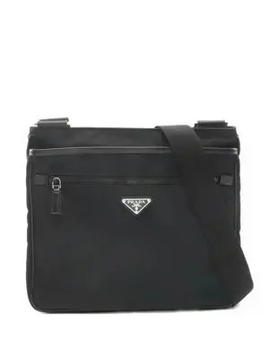 Prada 2010s Leather-trim Shoulder Bag