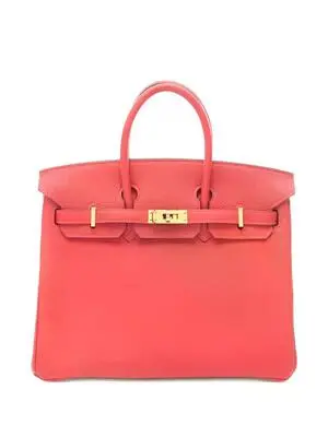 Hermès Birkin 25 Grained Leather Tote - Red