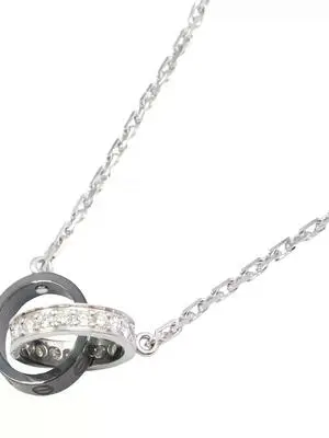 Cartier Baby Love Diamond Necklace - Silver