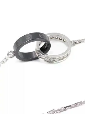 Cartier Baby Love Diamond Necklace - Silver