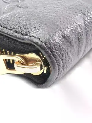 LOUIS VUITTON Monogram Leather Wallet - Black