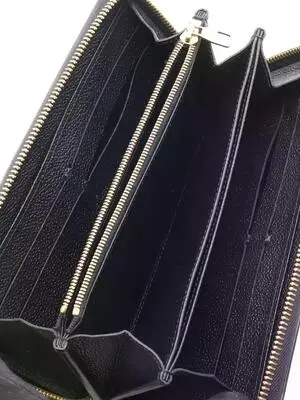 LOUIS VUITTON Monogram Leather Wallet - Black