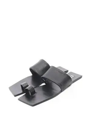 JIL SANDER 2020s Leather Thong Sandals