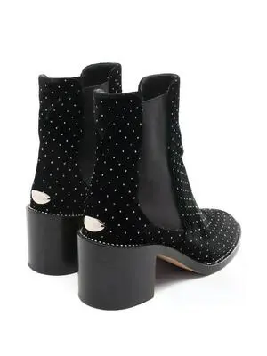 JIMMY CHOO 2000s Velvet Ankle Boots
