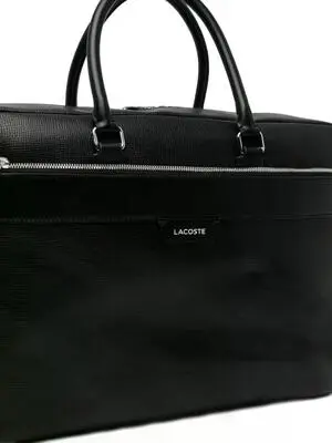 Lacoste Debossed Logo Top Handle Laptop Bag