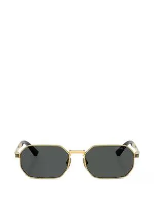 Versace Geometric Frame Sunglasses - Gold