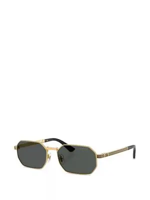 Versace Geometric Frame Sunglasses