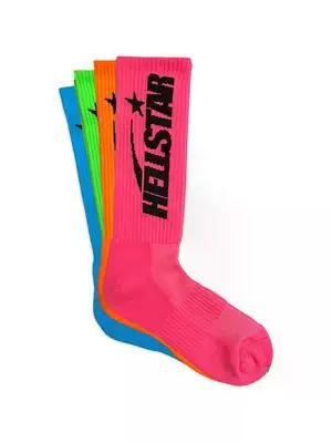 HELLSTAR Logo Socks - Pink