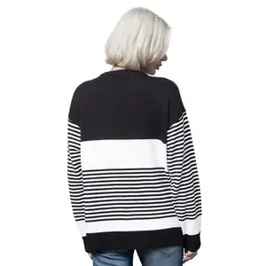 STARTER Seattle Seahawks No Huddle Striped V-neck Sweater