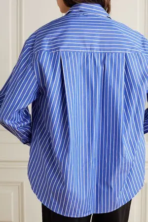 Matteau Striped Cotton-poplin Shirt