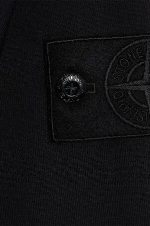 Stone Island Appliquéd Cotton-blend Terry Sweatshirt